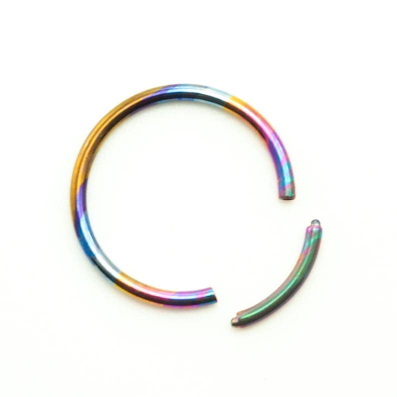 Captive Segment - Colorful Titanium Hypoallergenic - 8, 10, 12, 14 or ...