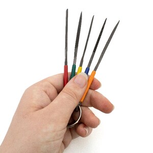 Steel File Set - 5 Different File Shapes - Basic or Advanced Metal Work ...