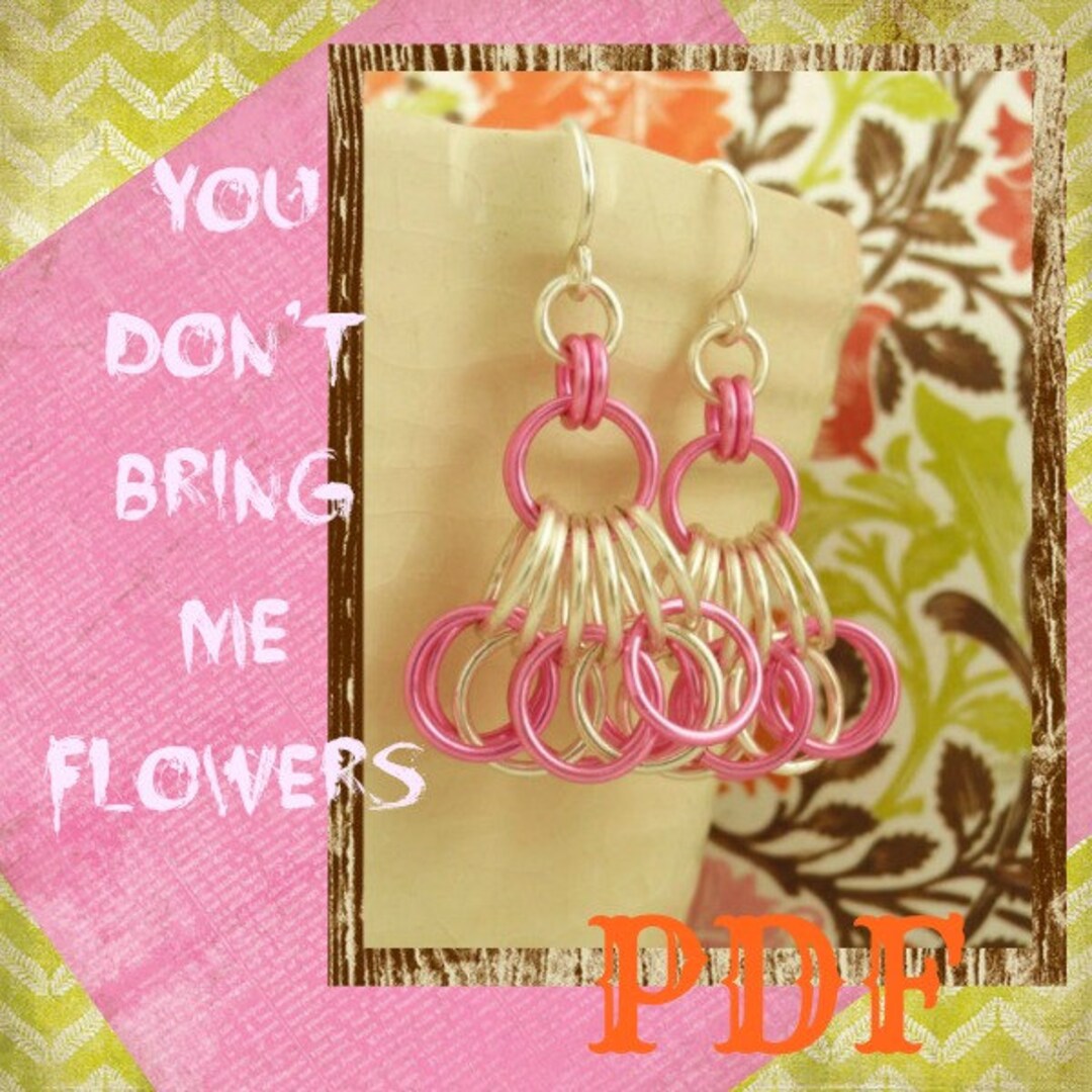 You Don't Bring Me Flowers Earrings Tutorial - Etsy