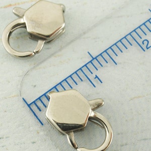 1 Stainless Steel Lobster Clasp - Unique Hexagon Style - Sturdy and ...
