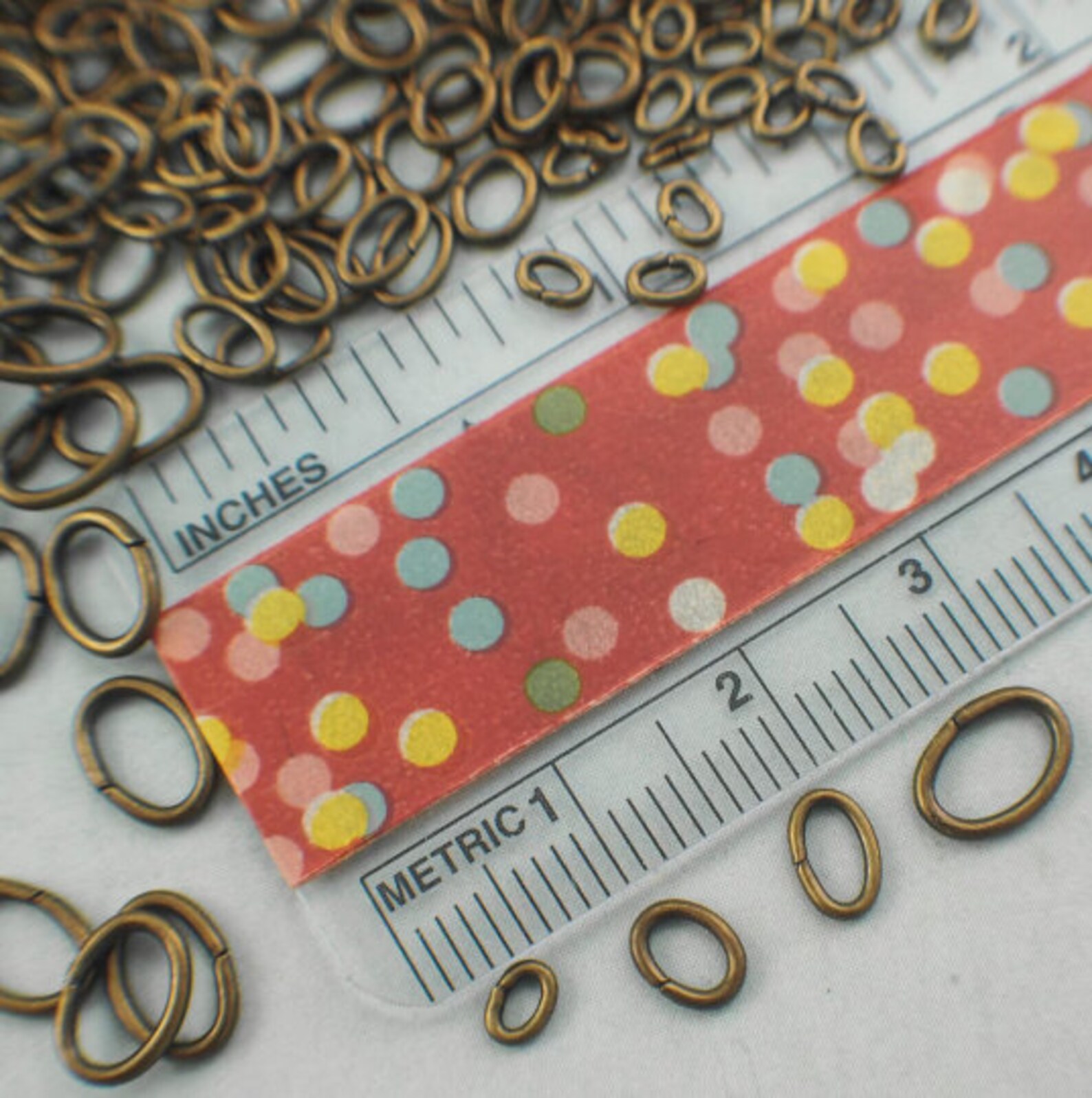100 Oval Jump Rings in Silver Plate, Gold Plate, Antique Gold and ...