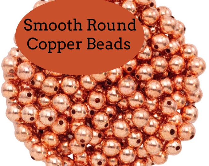 14mm Copper Bead Hammered Copper Beads 14mm 4pcs - Etsy