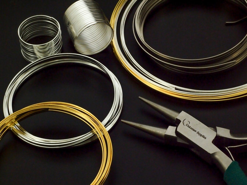 Best FLAT Bracelet Memory Wire - Made in the USA - Your Choice Silver ...