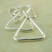 5 Sterling Silver Triangle Jump Rings - Open and Closed in 4 Sizes ...