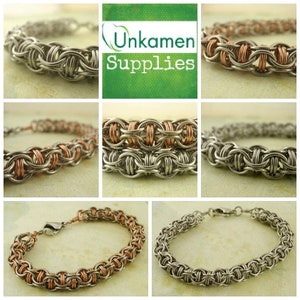Captured Inverted Round Chainmaille Bracelet Tutorial - Intermediate ...