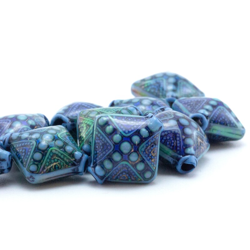 15mm Oval Glass Beads - Etsy