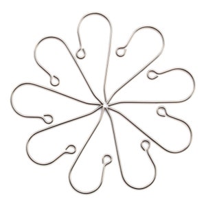 Surgical Steel Ear Wires - 10 Pairs With Outside Loop - Made in the USA ...