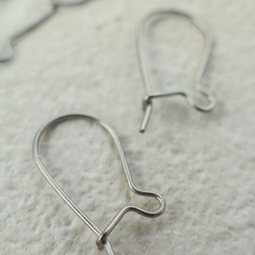 10 Titanium Ear Hooks. Allergy Free | Etsy