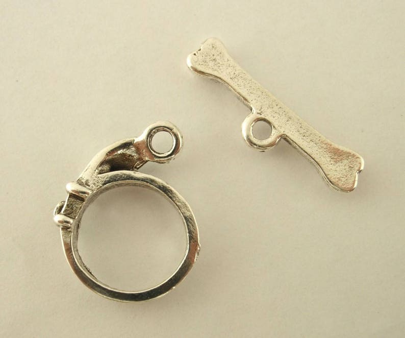 1 Toggle Clasp Dog Collar and Bone 18mm X 16mm in Antique - Etsy