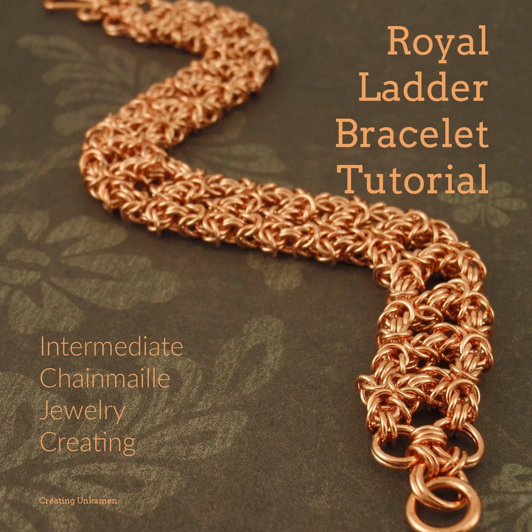 Tutorial Bracelet Royal Ladder Byzantine Intermediate Chainmaille ...