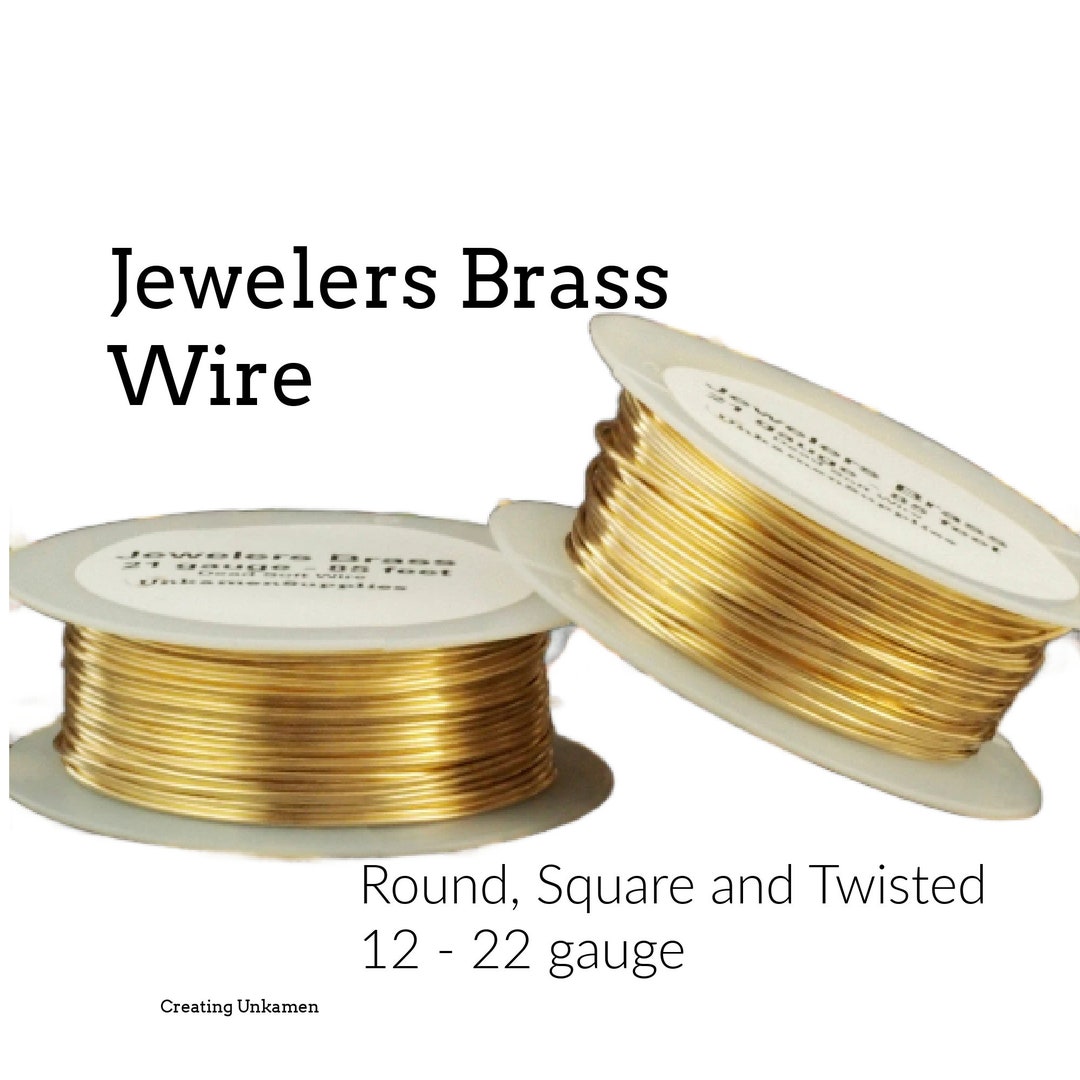 Jewelers Brass Wire - Round, Square and Twisted Square - You Pick 12 ...