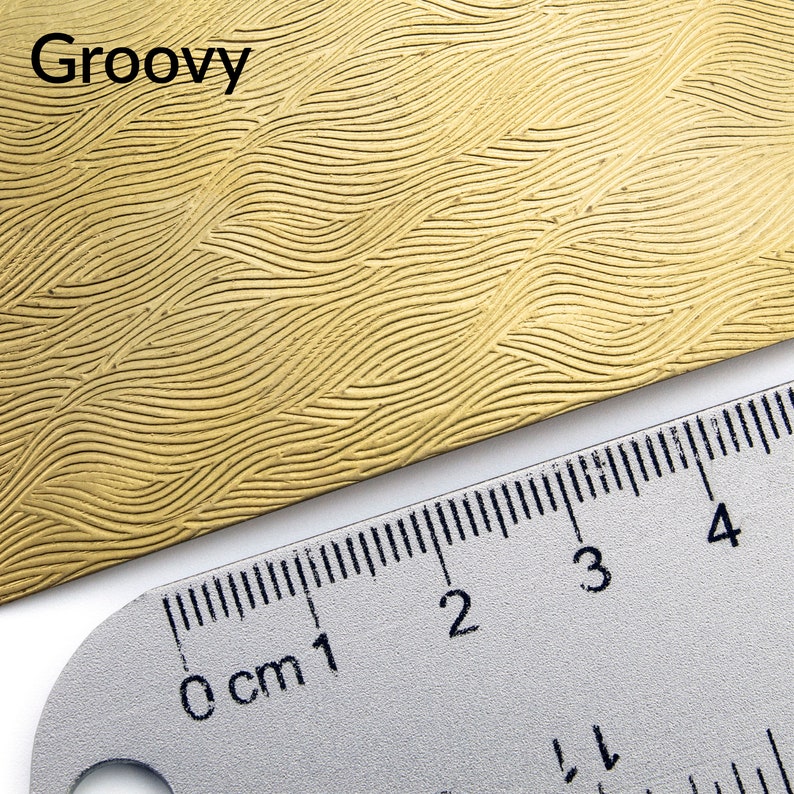 Raw Brass Pattern Flat Sheet Metal - 24 Gauge 2.5 Inches X 12 Inches ...