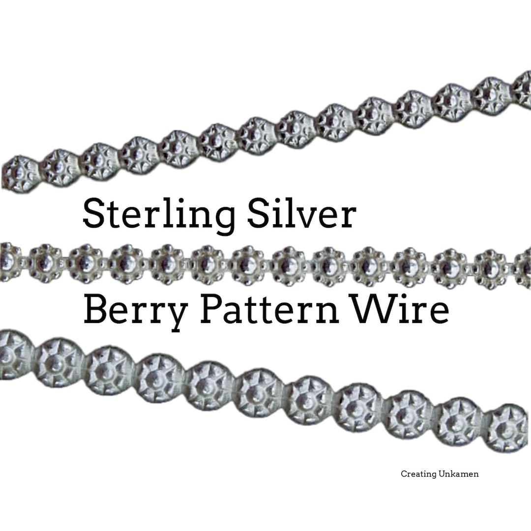 Sterling Silver Berry Pattern Wire - by the Inch - Etsy