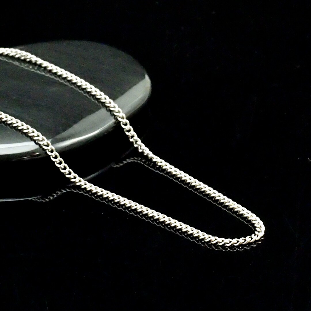 Solid Titanium Curb Chain 1.8mm by the Foot or Finished - Etsy
