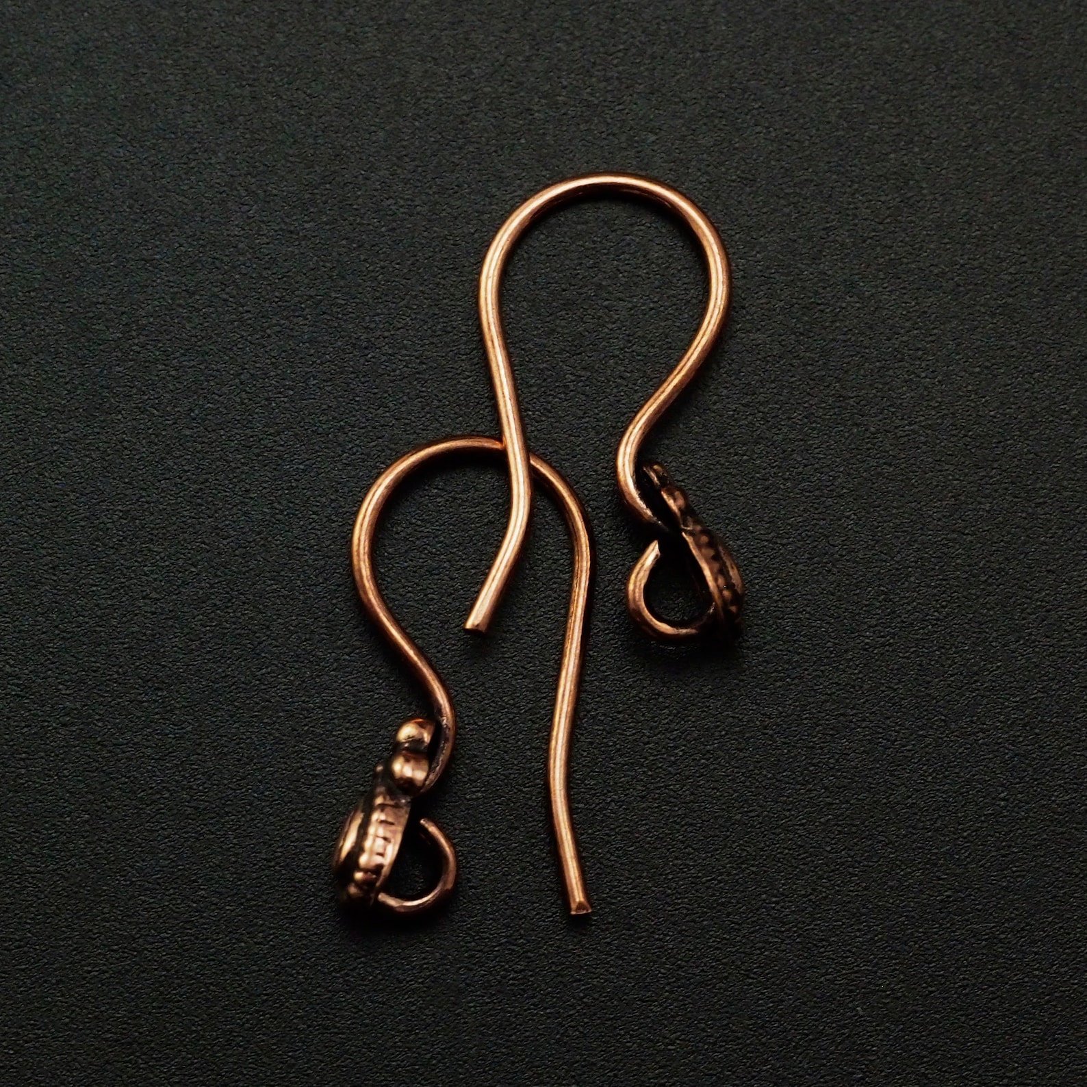 4 Pairs Ear Wires in 18 Gauge With Fancy Teardrop Antique | Etsy