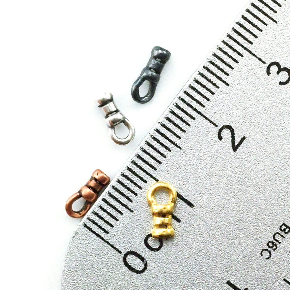 2 Sets Cord Crimp Ends 1mm ID 4mm X 2mm in Antique Copper - Etsy