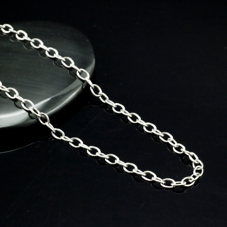 2.4mm Stainless Steel Cable Chain by the Foot or Finished - Etsy