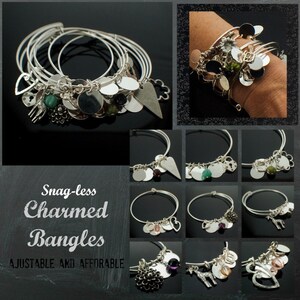 Charmed Bangle Tutorial DIY Jewelry Instructions Snag-less Adjustable ...