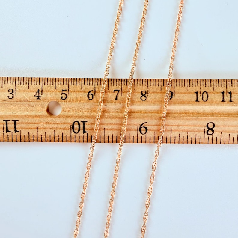 1.7mm Bronze Double Rope Chain by the Foot or Finished Any Length ...