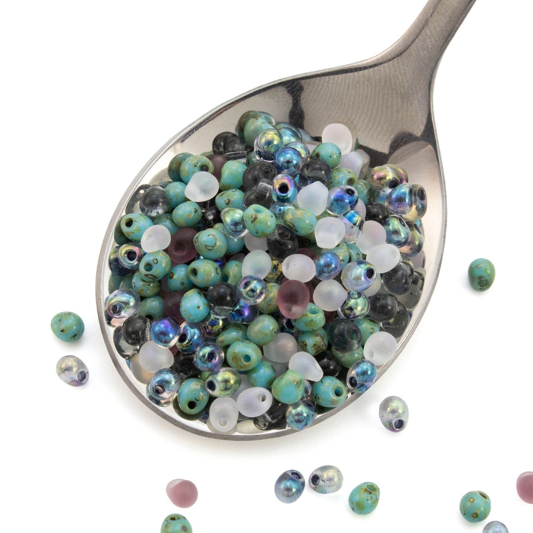 Miyuki Drop Seed Beads Sea Glass Mix - Etsy