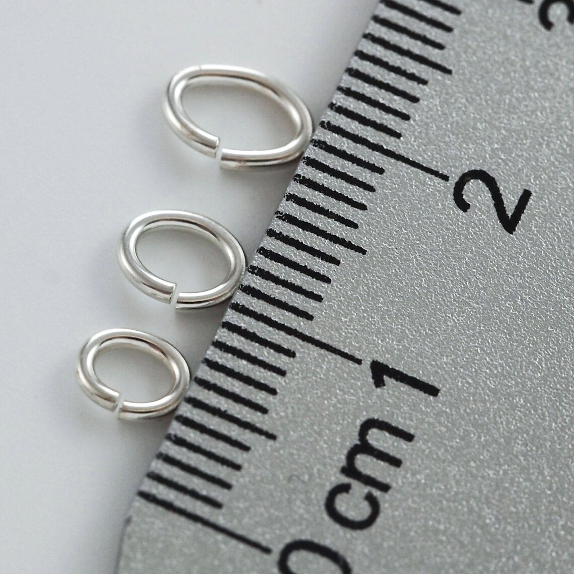 12 Argentium Sterling Silver Oval Jump Rings You Pick 20 18 - Etsy