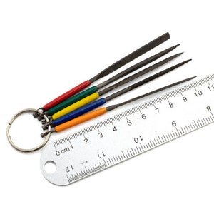 Steel File Set - 5 Different File Shapes - Basic or Advanced Metal Work ...