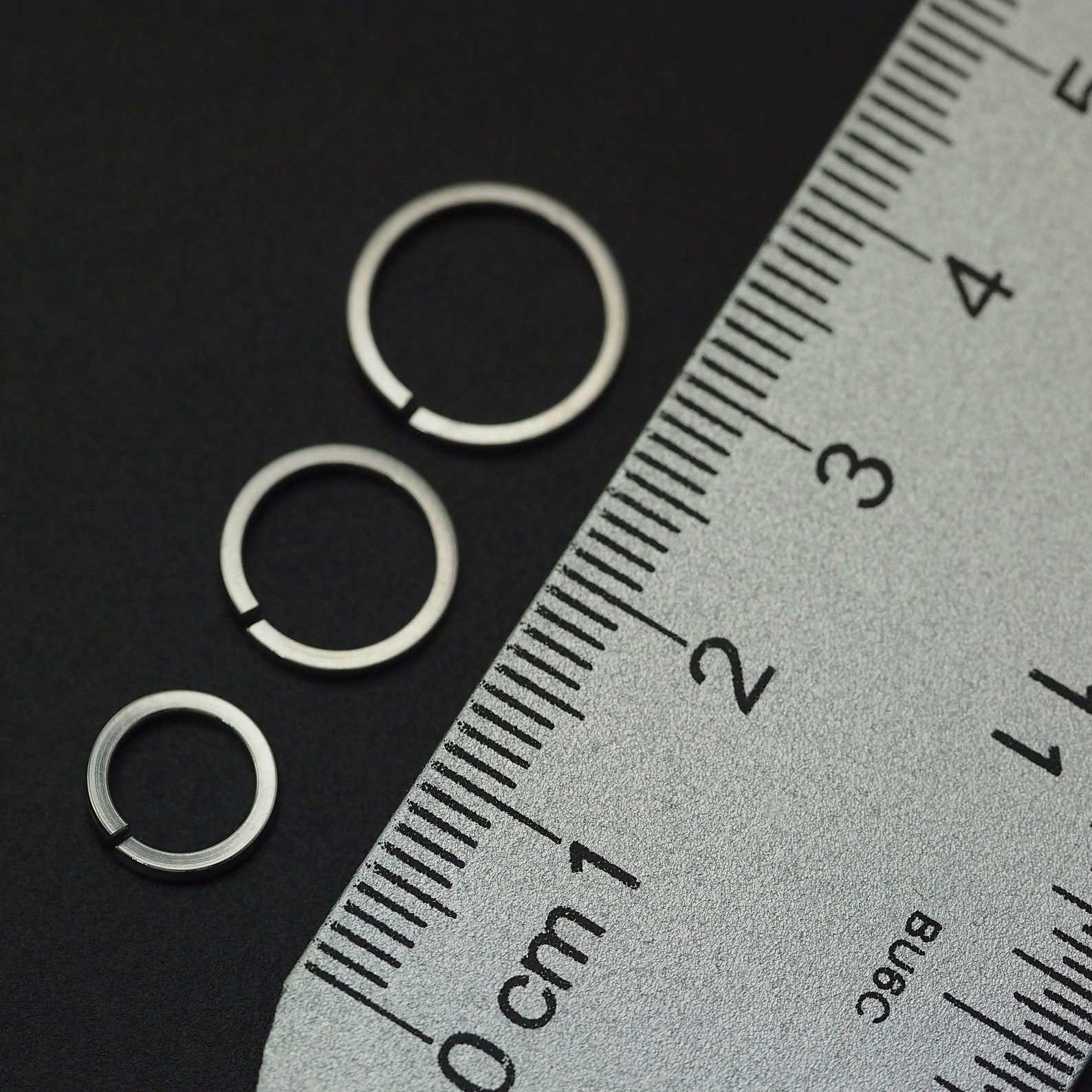 50 Square Stainless Steel Jump Rings 4 Sizes Best | Etsy