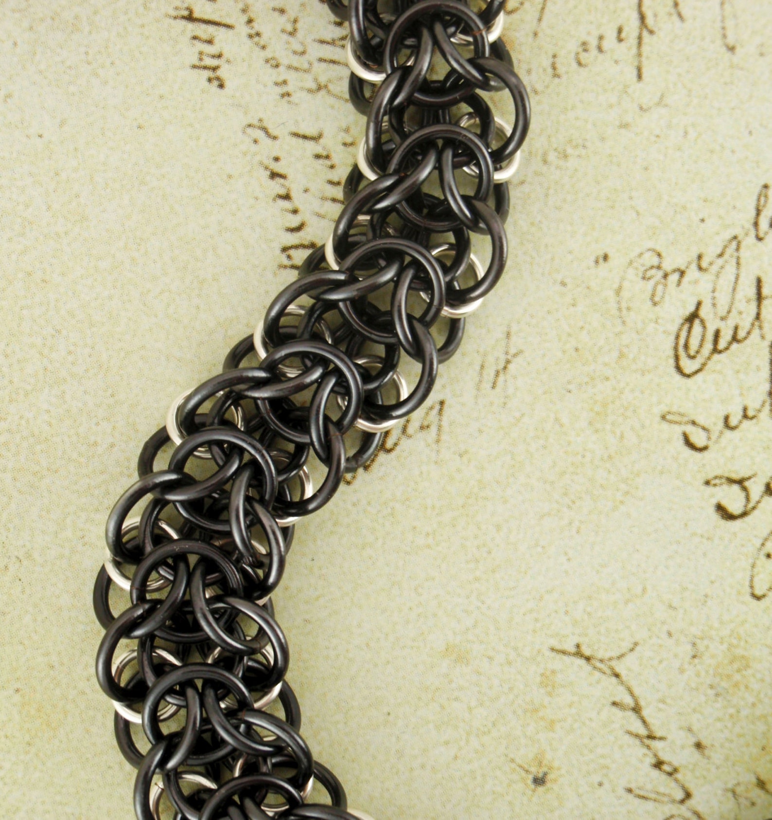 PDF Chainmail Tutorial Wood Elf Bracelet Fun for All Skill - Etsy