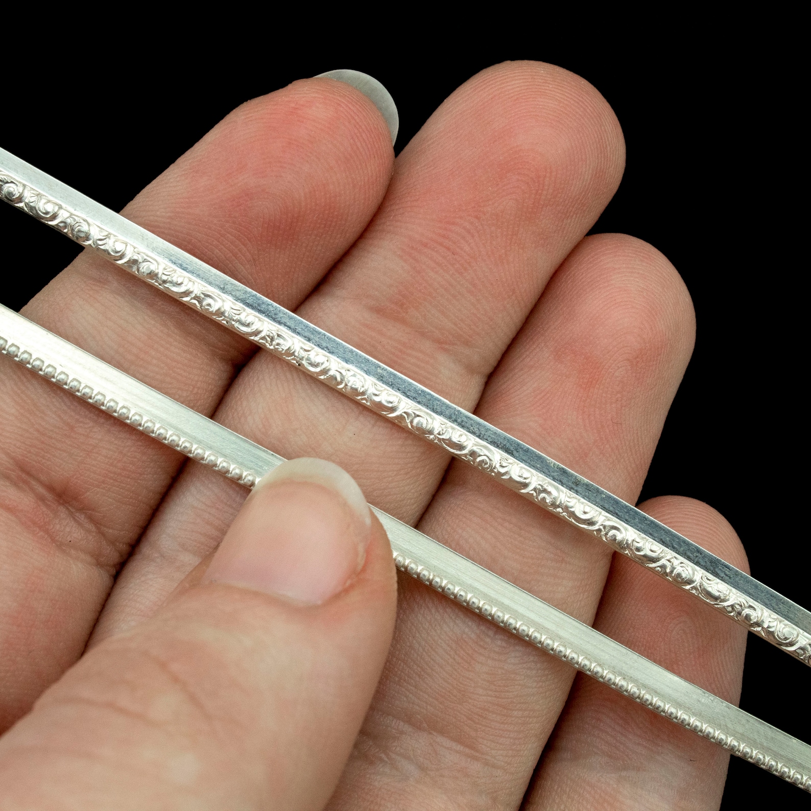 Sterling Silver Pattern Stepped Bezel Wire - by the Inch - Etsy