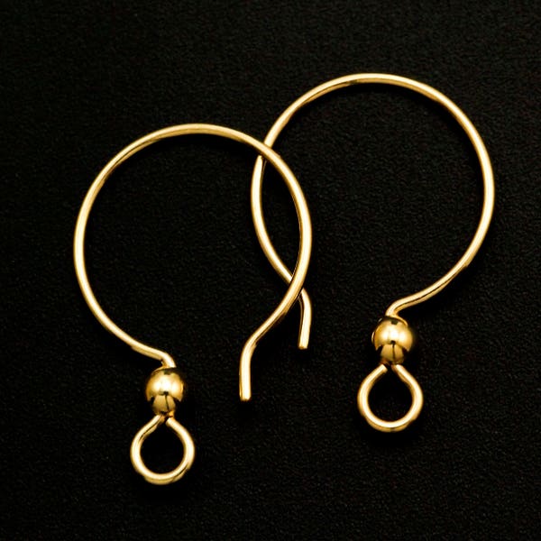 Solid Gold Ear Wires - Etsy