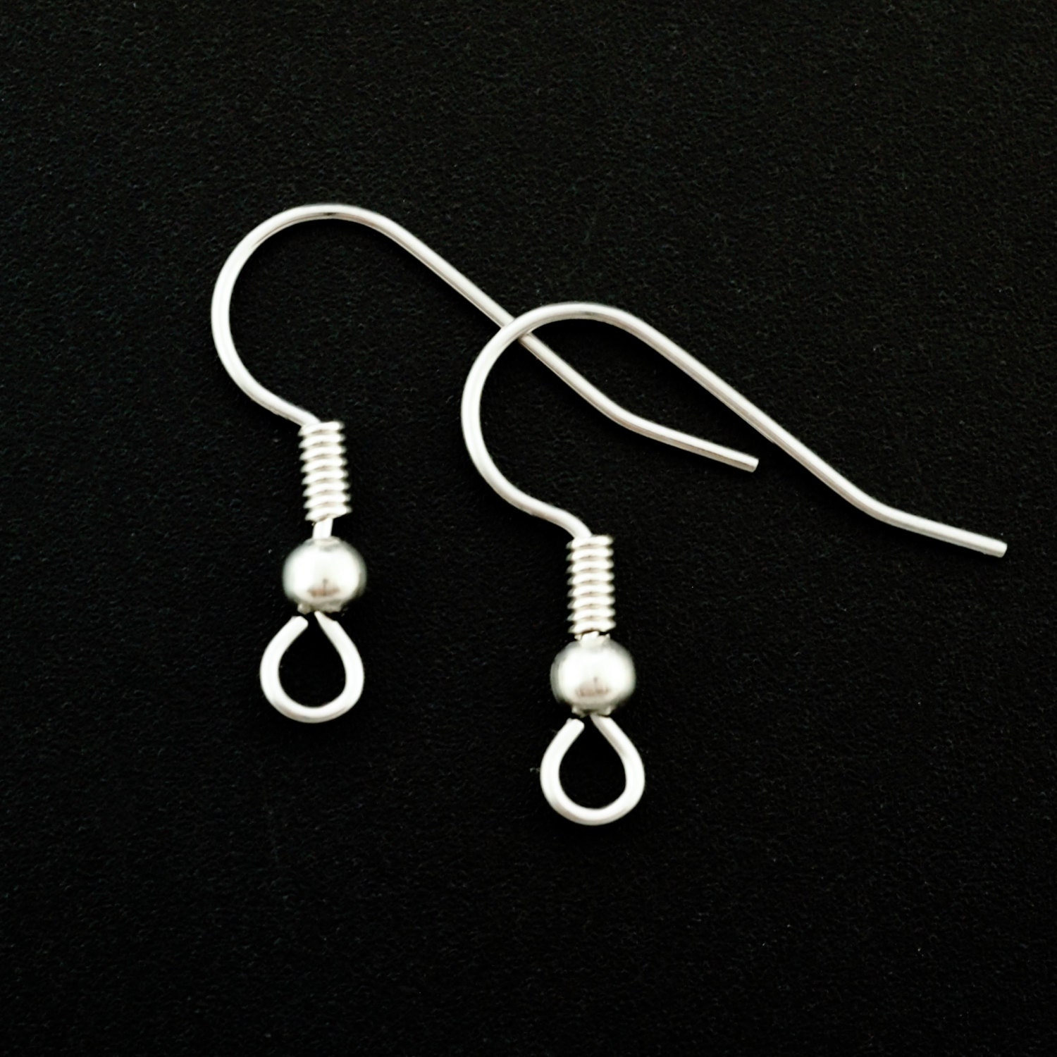 10 Pairs Surgical Steel Ear Wires - Basic Bead and Coil - Etsy