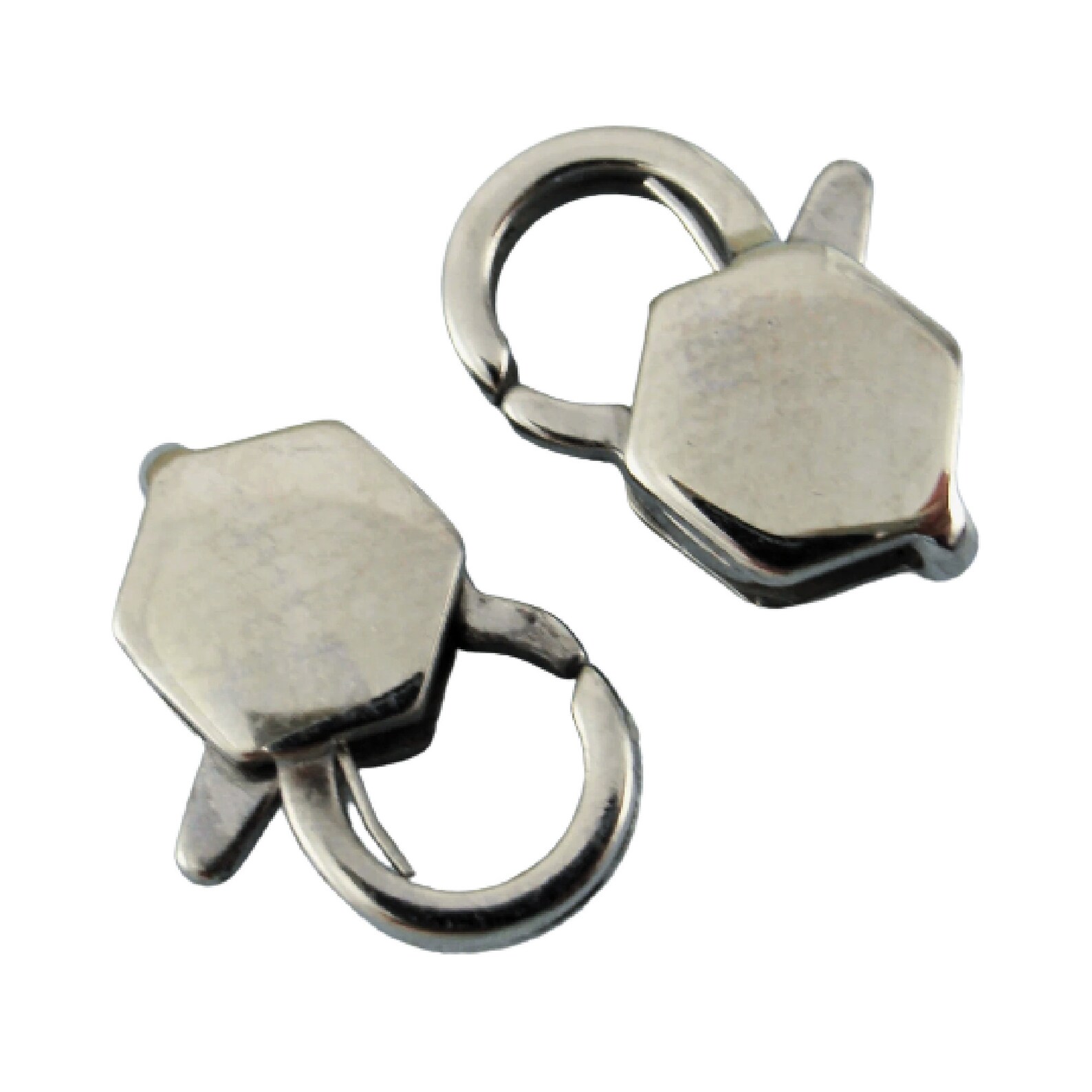 1 Stainless Steel Lobster Clasp - Unique Hexagon Style - Sturdy and ...
