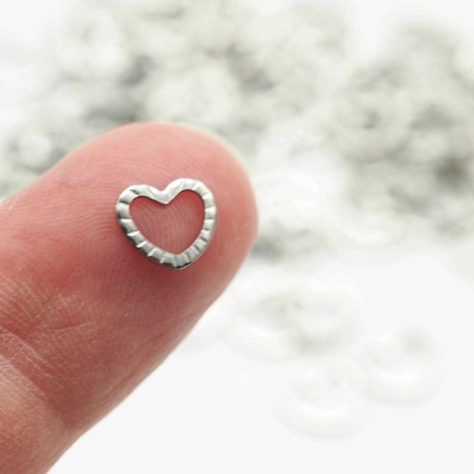 12 Stainless Steel Mini Heart Charms 6.6mm X 7.4mm - Etsy