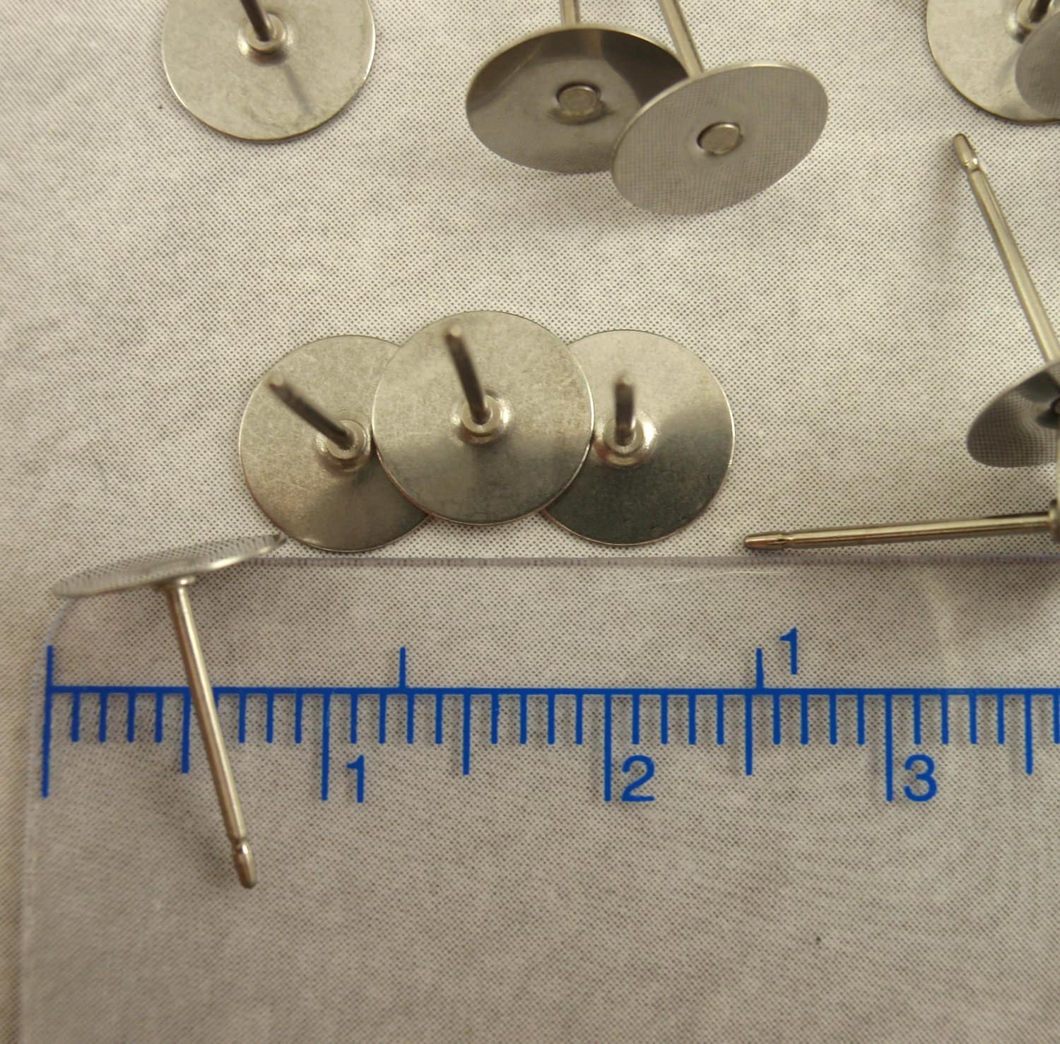 Earring Kit Titanium Posts Makes 10 Pairs- Your Choice of Pad Size ...