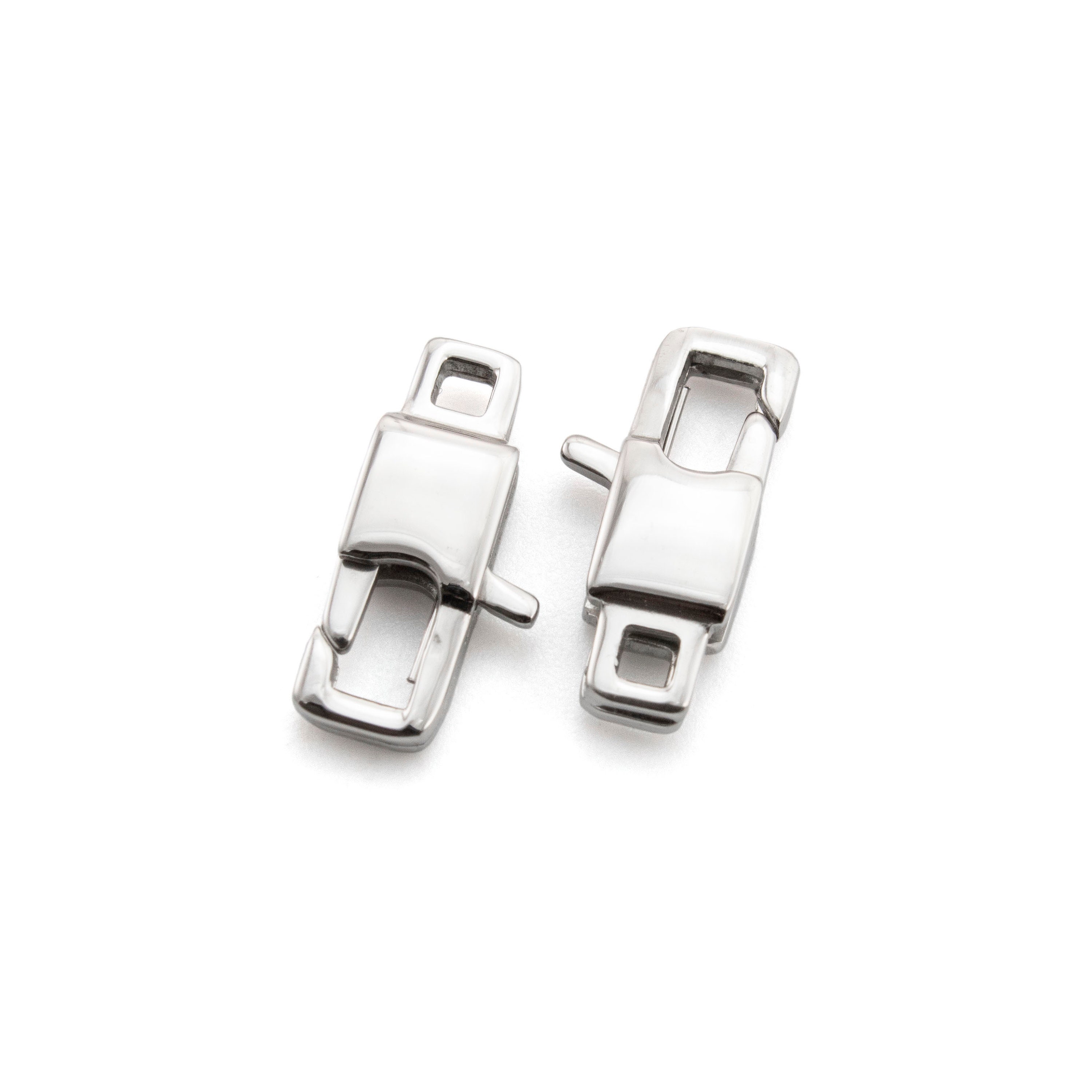 1 Stainless Steel Lobster Clasp Unique Square Style Medium - Etsy