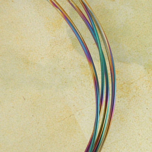 Peacock Niobium Wire Hypoallergenic You Pick 8 10 14 - Etsy