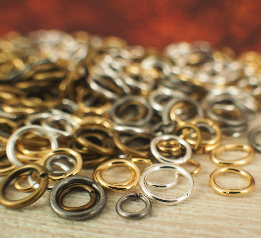 Jump Ring Sampler Silver, Gold, Antique Silver, Antique Gold Best ...