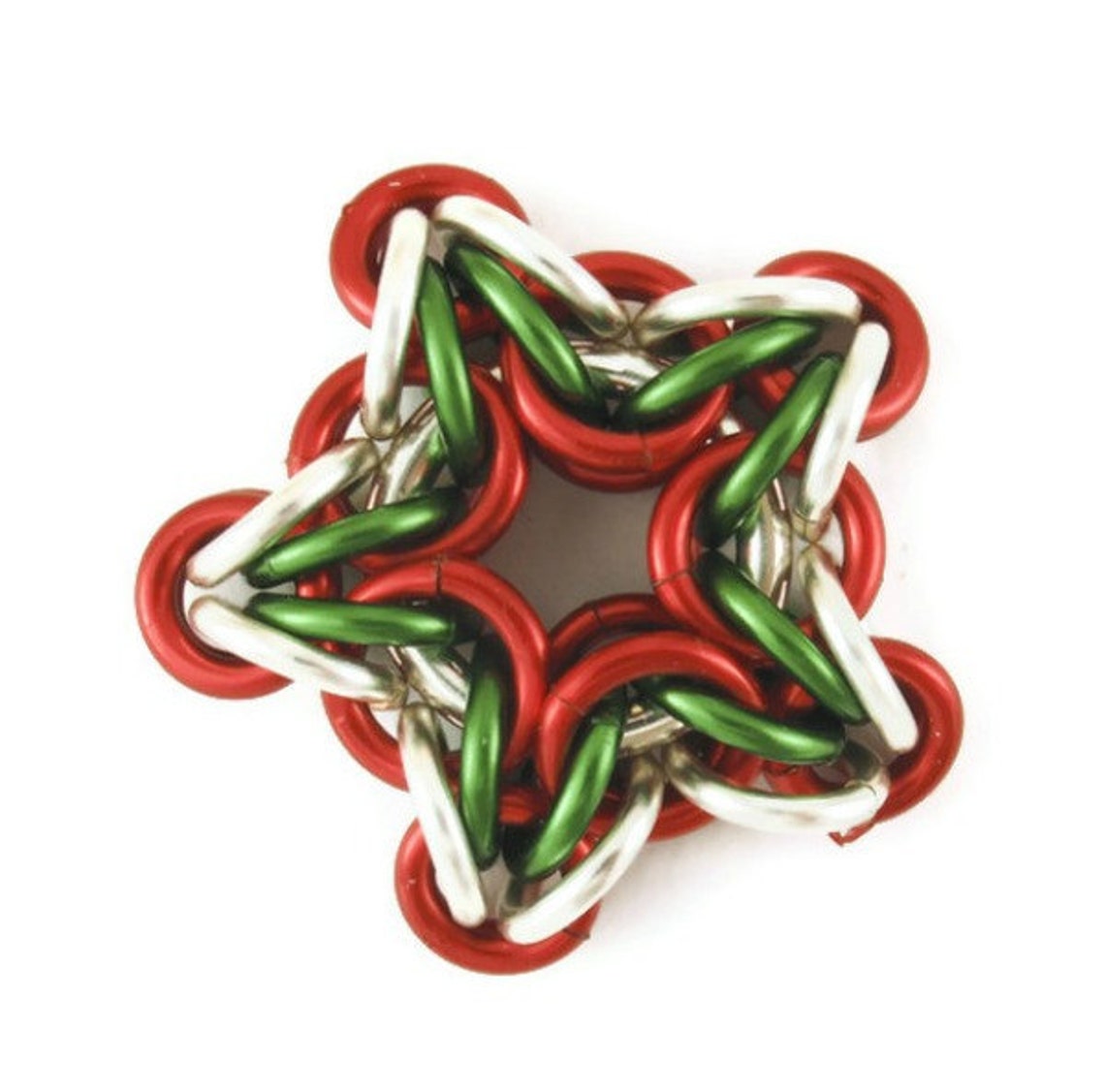 Chainmail Tutorial Christmas Star Pdf Intermediate and | Etsy