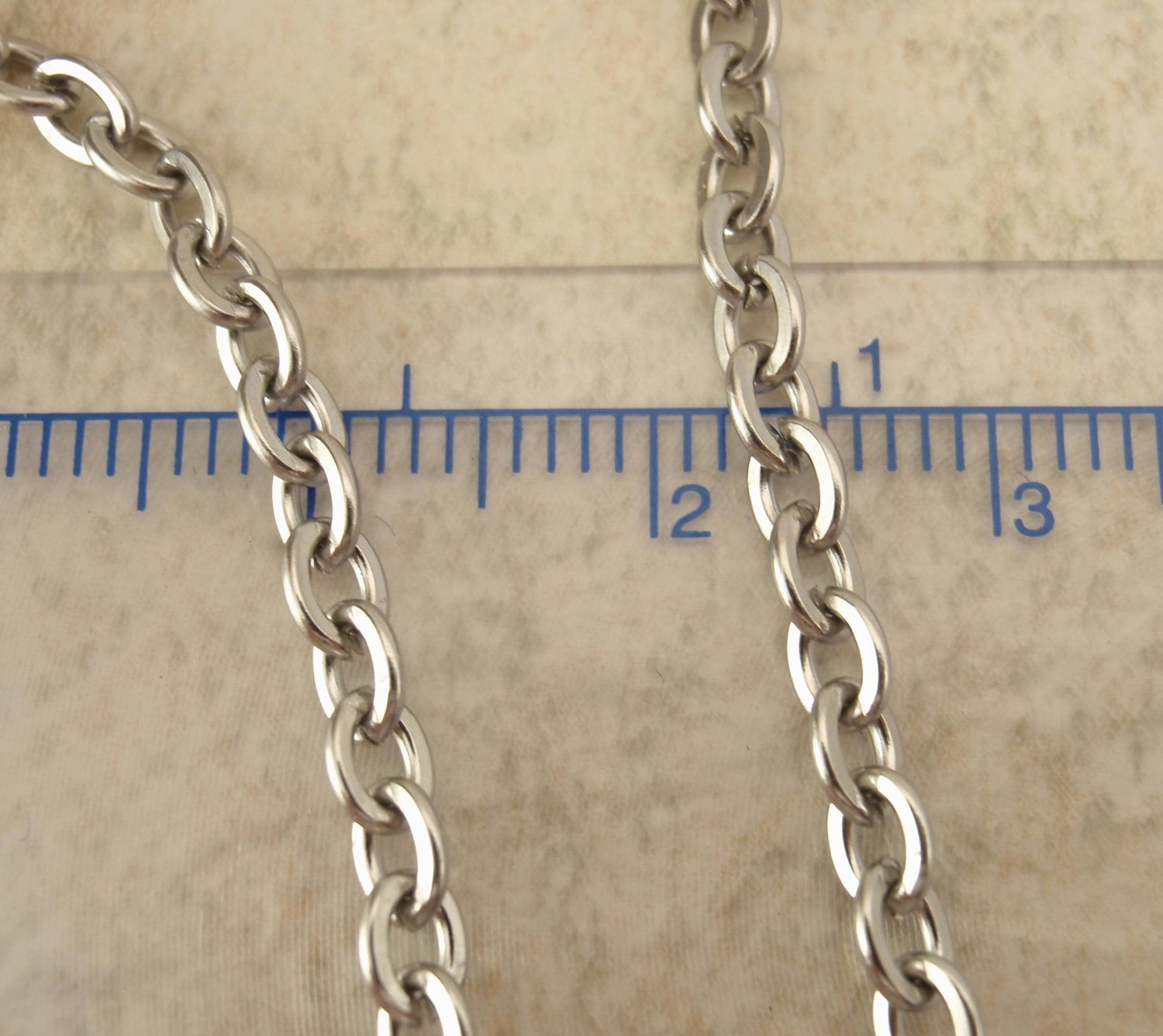 Chain Stainless Steel 3.3mm Links -316L - Top Shelf - by the Foot or ...