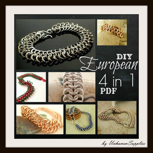 Chainmaille Earring Tutorial European 4 in 1 Spear and - Etsy
