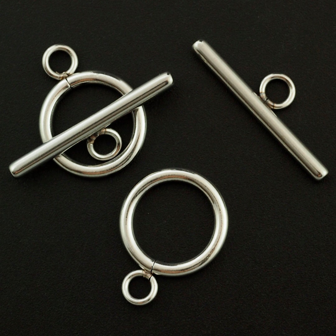 1 Simple Stainless Steel Toggle Clasp 17mm or 20mm 100% Guarantee - Etsy