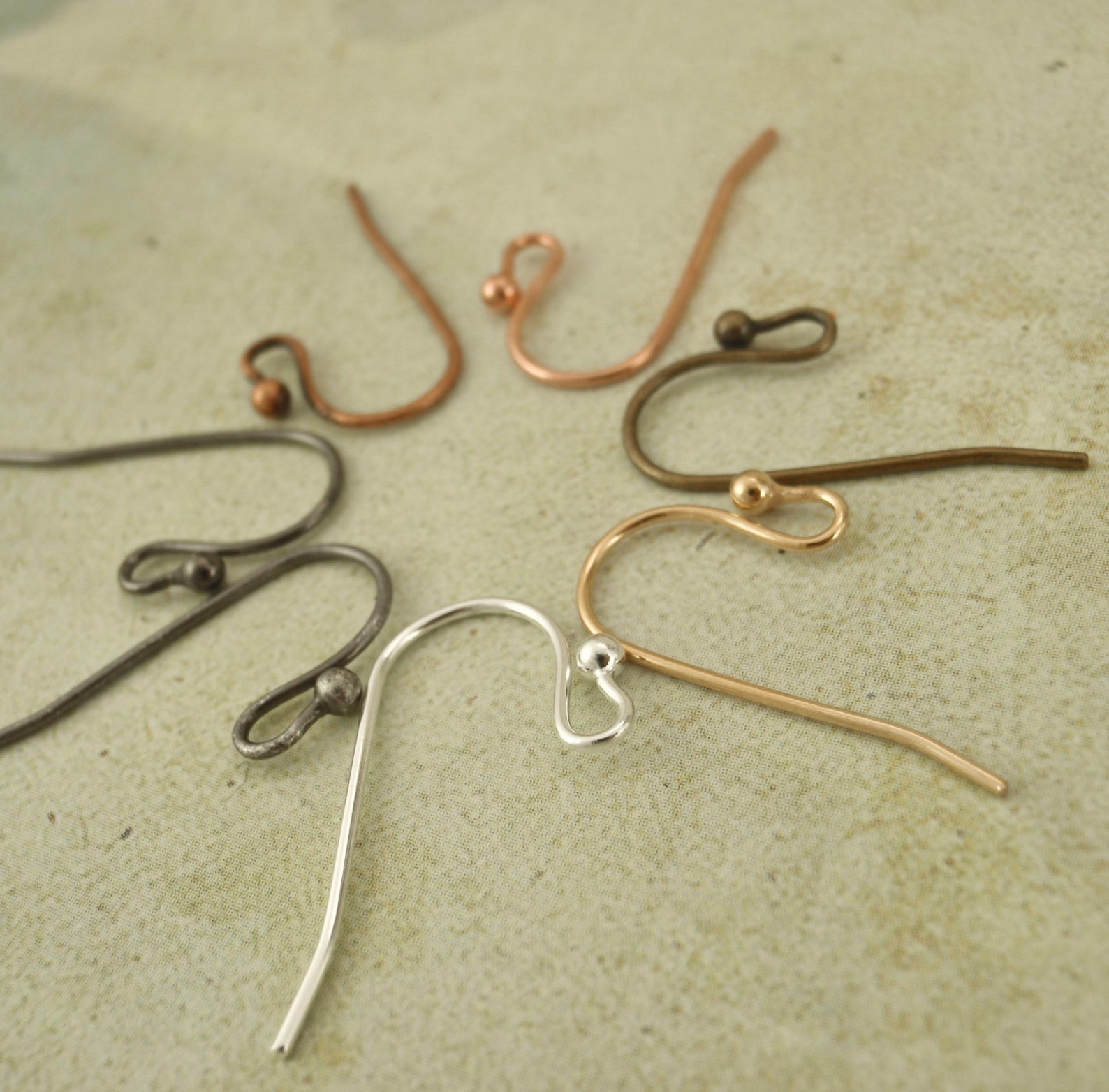 14 Pairs Economical Ball Ear Wires You Pick Finish - Etsy