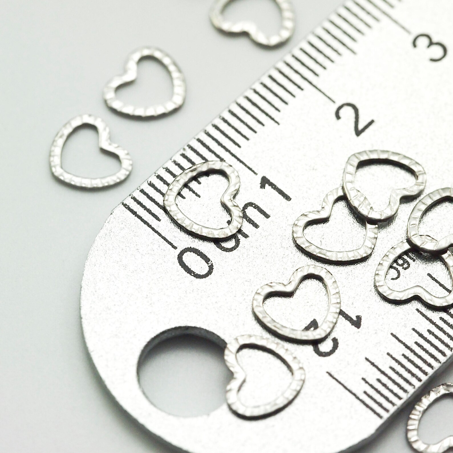 12 Stainless Steel Mini Heart Charms 6.6mm X 7.4mm - Etsy