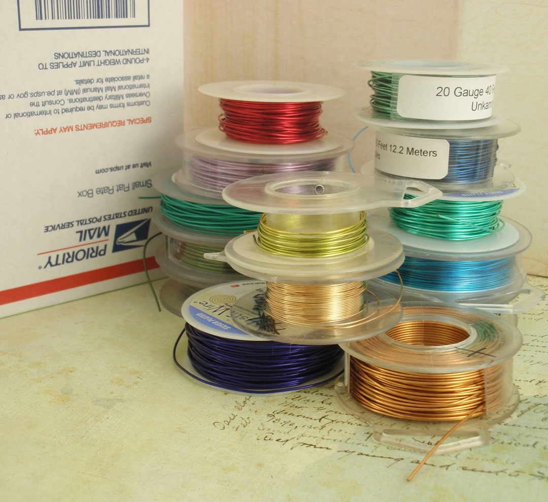 Full Flat Rate Box of Wire - Raw Metals and Colored Wires - Worth ...