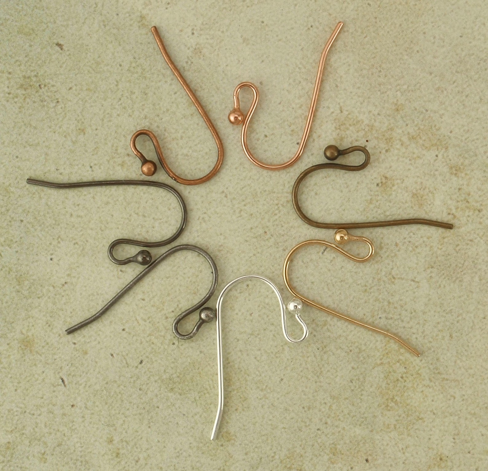 14 Pairs Economical Ball Ear Wires You Pick Finish - Etsy