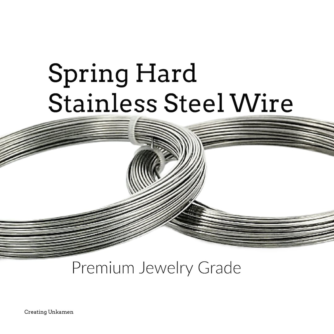 Wire Spring Hard Stainless Steel Premium Jewelry Grade - Select 8, 10 ...