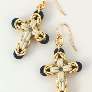 Rubber and Metal Chainmaille Cross Tutorial Expert PDF - Etsy