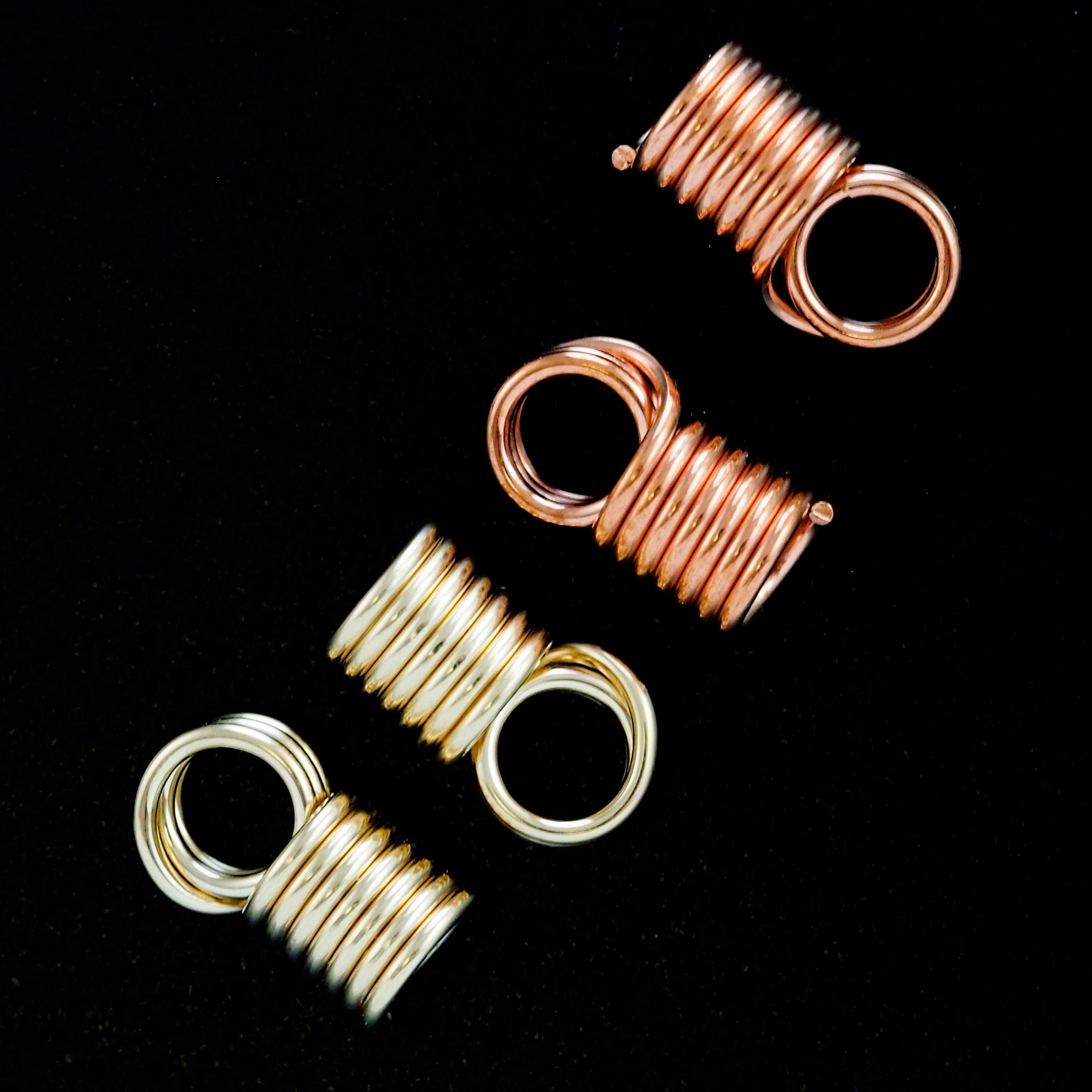 2 Handmade Wire Wrapped End Caps You PICK Metal and Size | Etsy