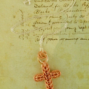 Chainmaille Cross Pendant Full Persian PDF Instructions - Etsy Canada