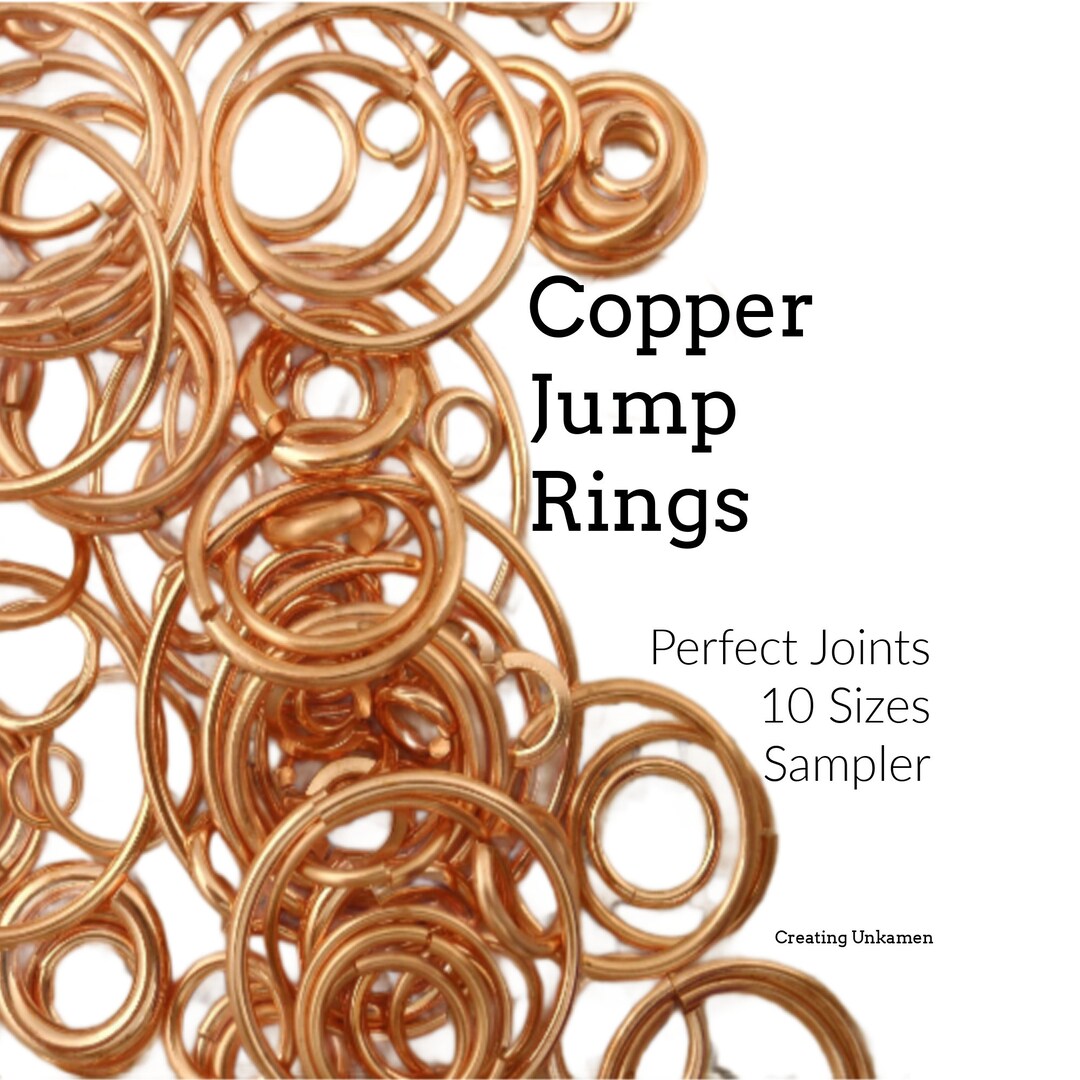 25 Copper Jump Rings - Great Selection of Sizes and Gauges or Sampler ...